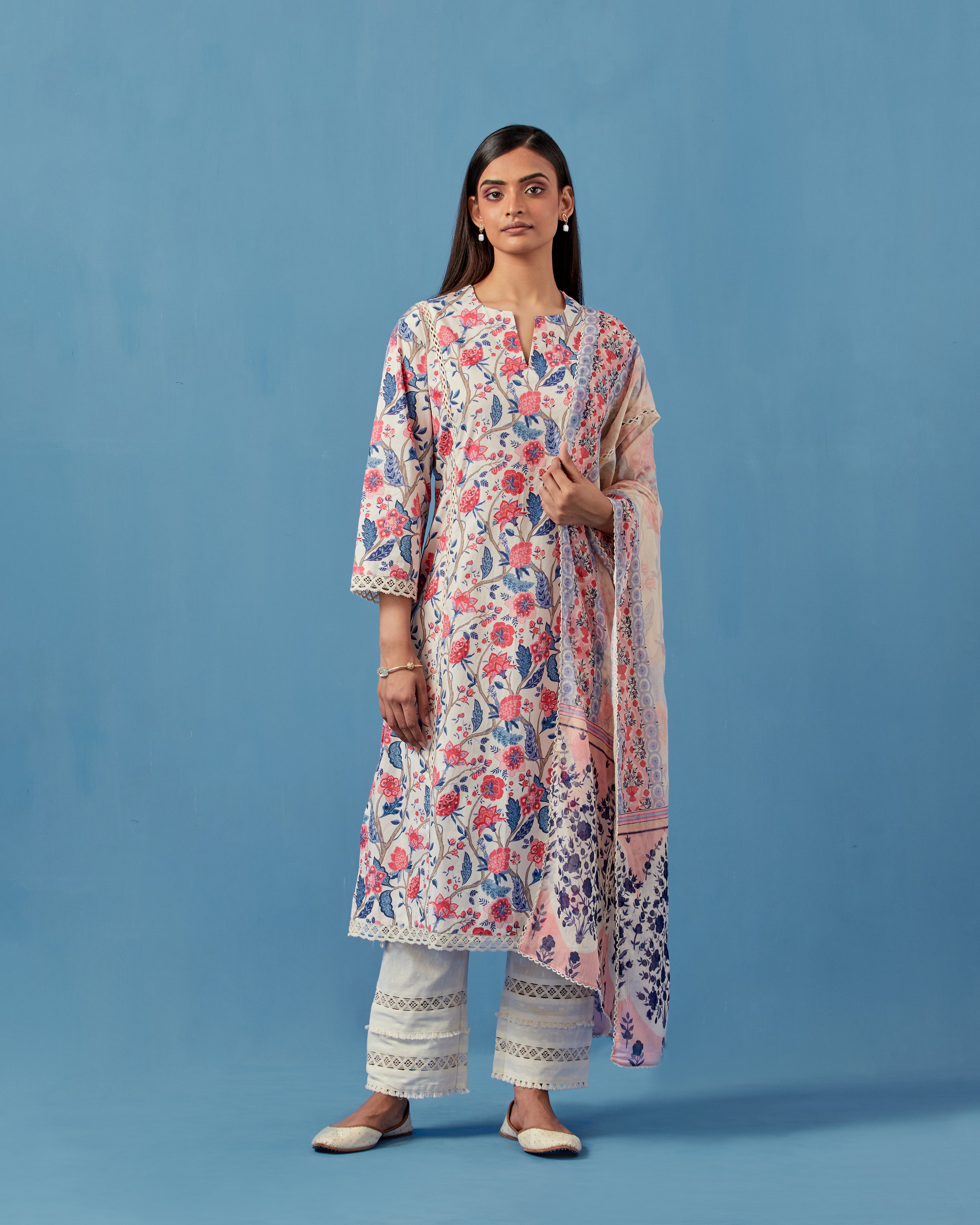Kala Kurta Set (Ivory) – Sage Saga